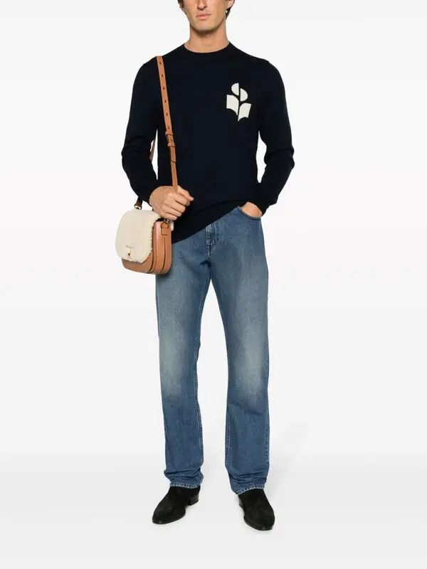 Isabel Marant Étoile Logo-patch Straight-leg Jeans