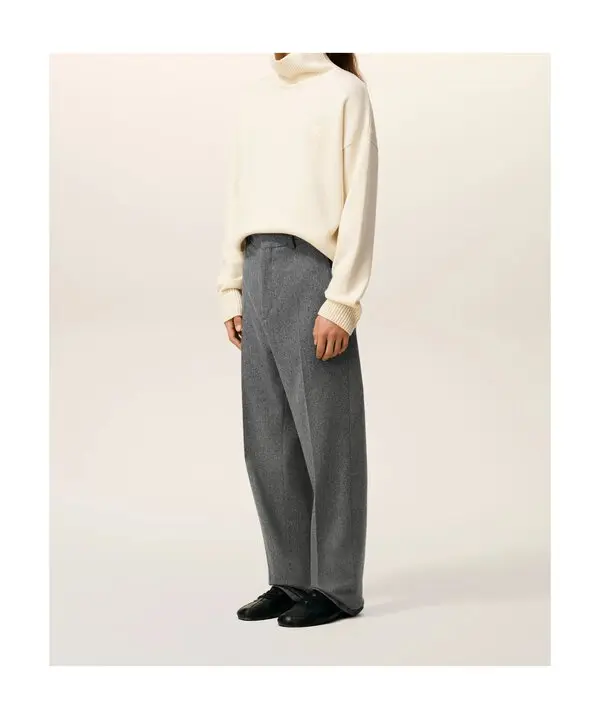 AMI Paris Wide Leg Tailored Trousers