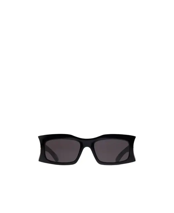 Balenciaga Rectangle Frame Sunglasses - Black