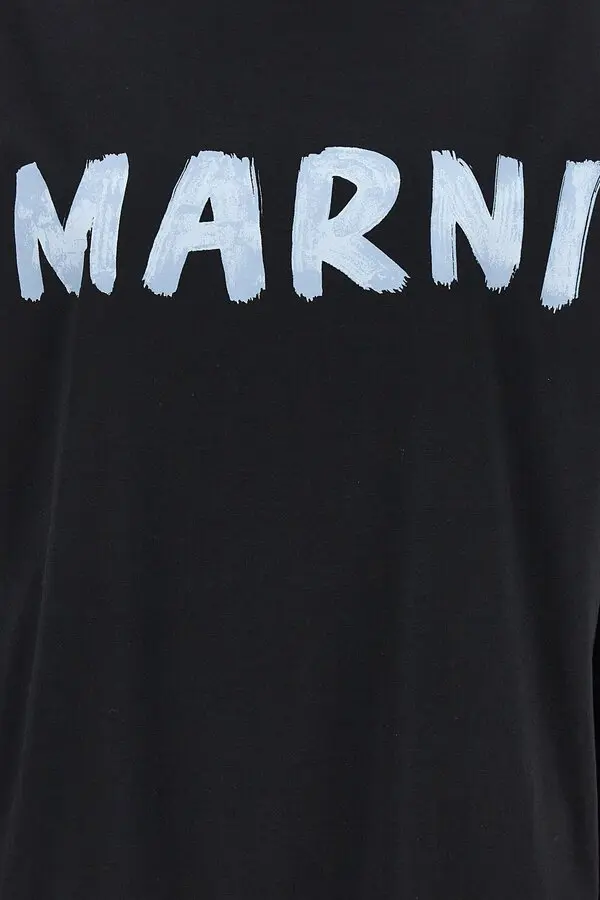Marni Logo Print Long Sleeve T-shirt
