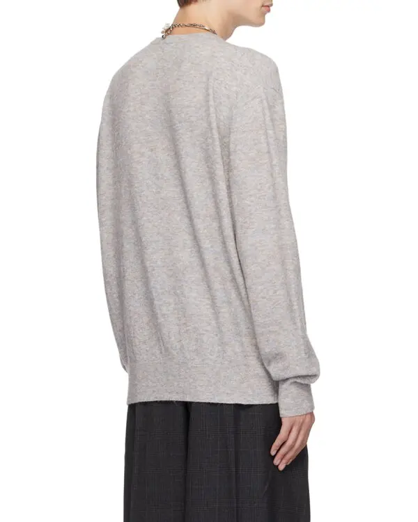 Acne Studios Mélange Jumper With Embroidered Logo