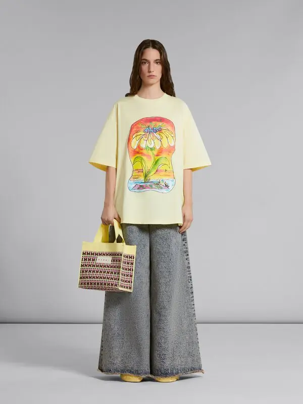 Marni Jacquard Shopper Bag