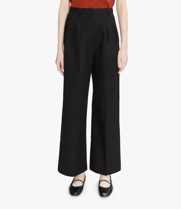 A.p.c. Tressie Tailored Wide-leg Trousers - Black