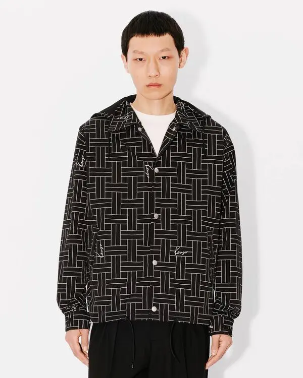 Kenzo Weave Printed Windbreaker