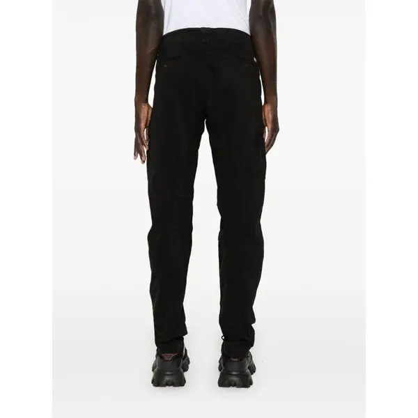 C.P. COMPANY Stretch Sateen Ergonomic Lens Cargo Pants - Black