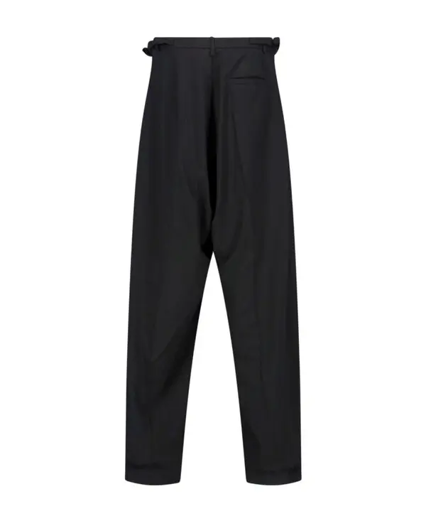 Balenciaga Loop Belted Wide-leg Trousers