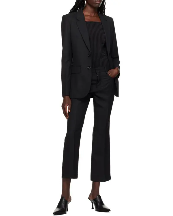 Ami V-neck Single-breasted Blazer - Black