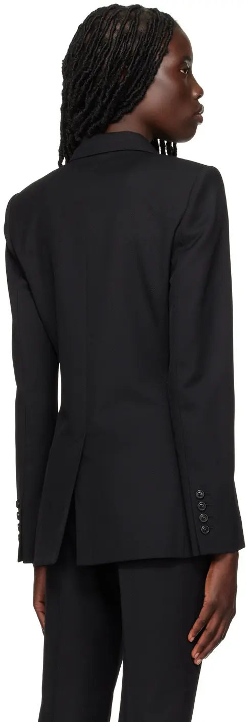 Ami V-neck Single-breasted Blazer - Black