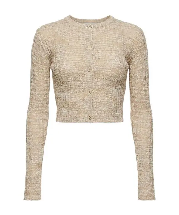 Acne Studios Ribbed Cropped Cardigan