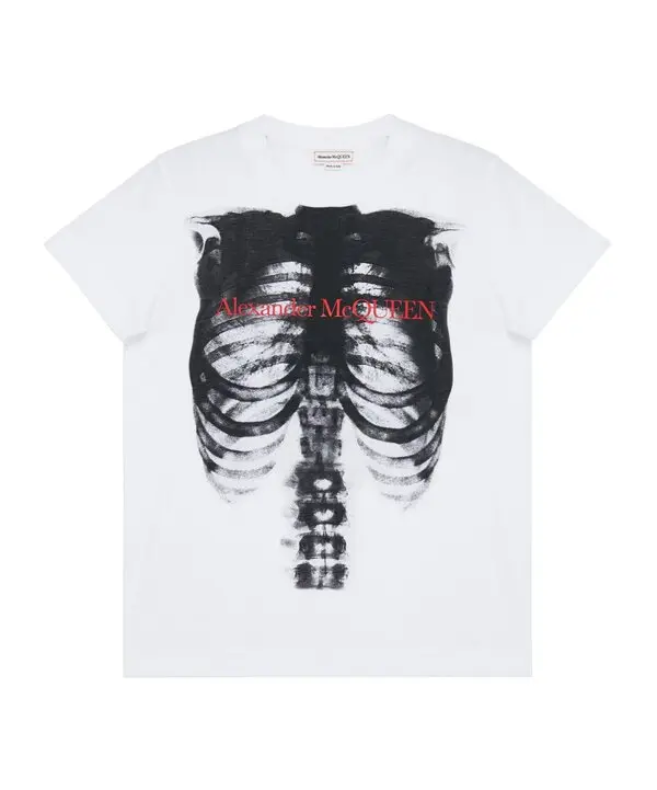Alexander McQueen Ribcage Graphic T-shirt - Green