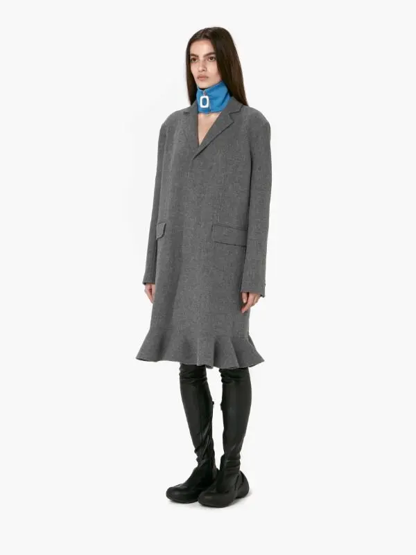 J.W.ANDERSON Jw Anderson Ruffled Hem Coat