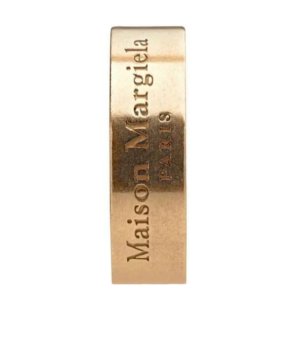 MAISON MARGIELA Palladium Logo Ring - Yellow