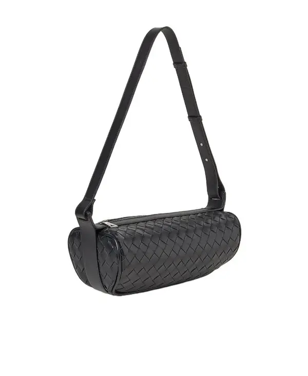 Bottega Veneta Intrecciato Crossbody Bag - Black