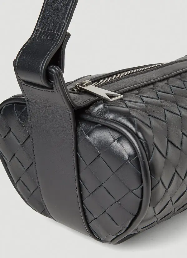 Bottega Veneta Intrecciato Crossbody Bag - Black