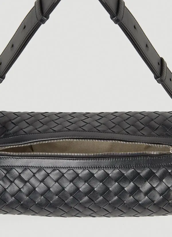 Bottega Veneta Intrecciato Crossbody Bag - Black