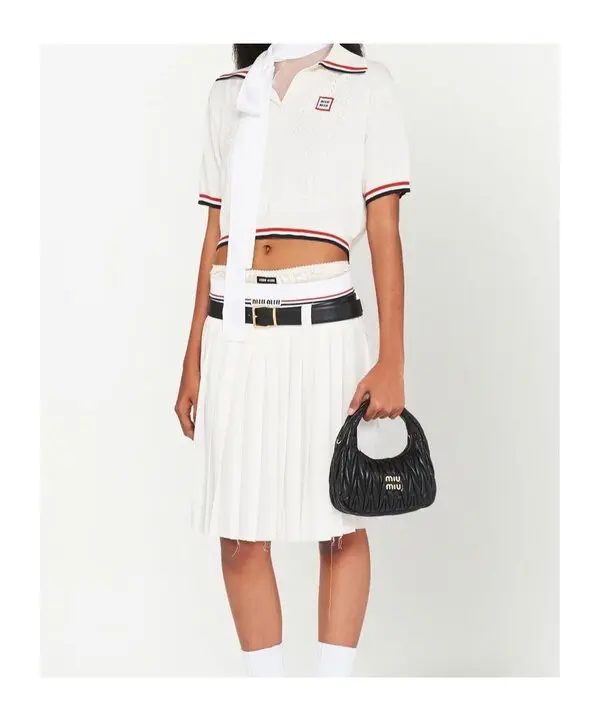 Miu Miu Wander Half-moon Matelassé Nappa Leather Bag