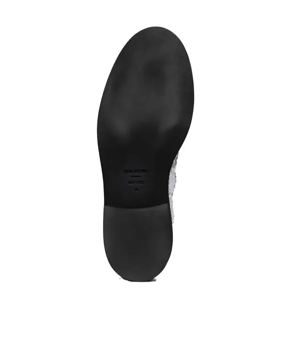 Thom Browne Tartan Check Ballerina Flats - Gray