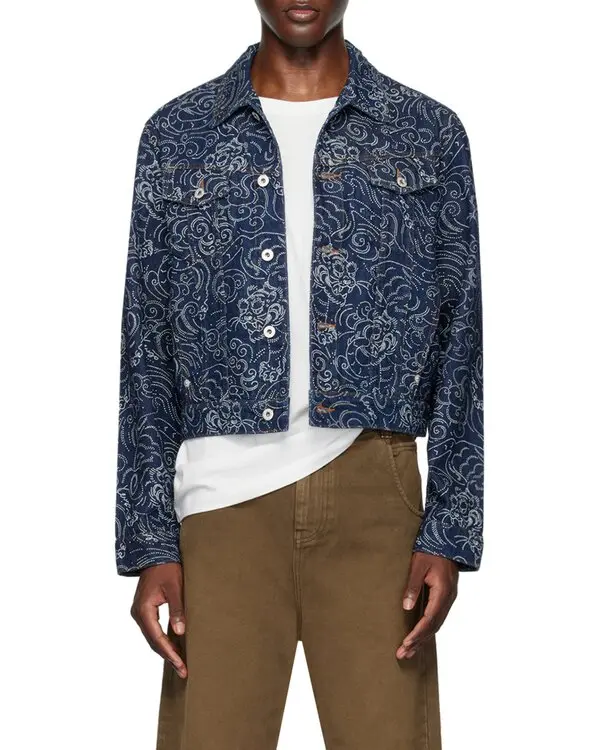 Kenzo Star Tiger Buttoned Denim Jacket