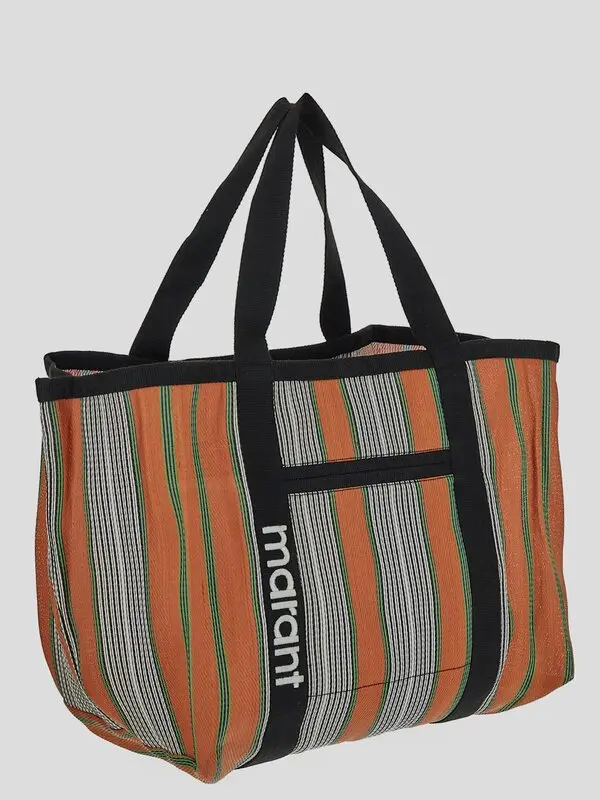 Isabel Marant Étoile Darwen Stripe-jacquard Tote Bag - Black