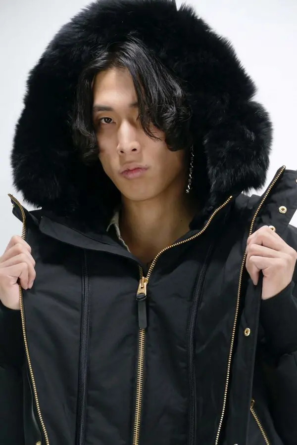 Mackage Long-sleeved Down Jacket With Removable Hooded Bib