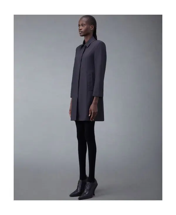 Thom Browne Layered Poplin-panel Dress