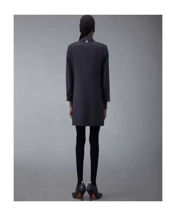 Thom Browne Layered Poplin-panel Dress