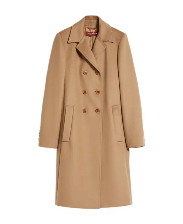 Max Mara Double-breasted Wool Coat - Nude