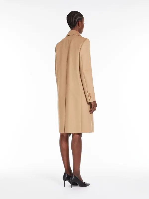 Max Mara Double-breasted Wool Coat - Nude