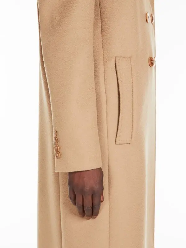 Max Mara Double-breasted Wool Coat - Nude