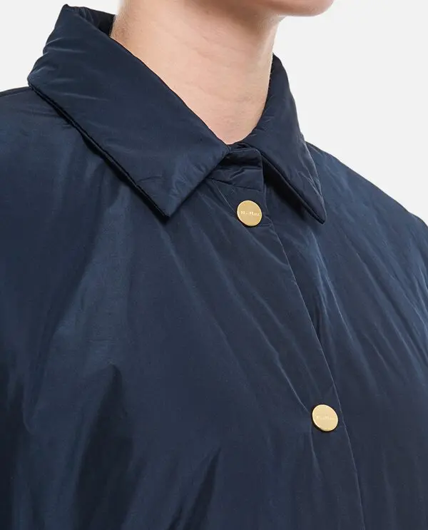 Max Mara Buttoned Long-sleeved Jacket - Black