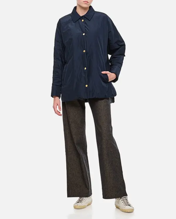 Max Mara Buttoned Long-sleeved Jacket - Black