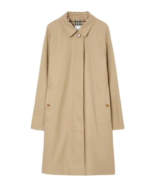 Burberry Camden Heritage Cotton Trench Coat - Nude