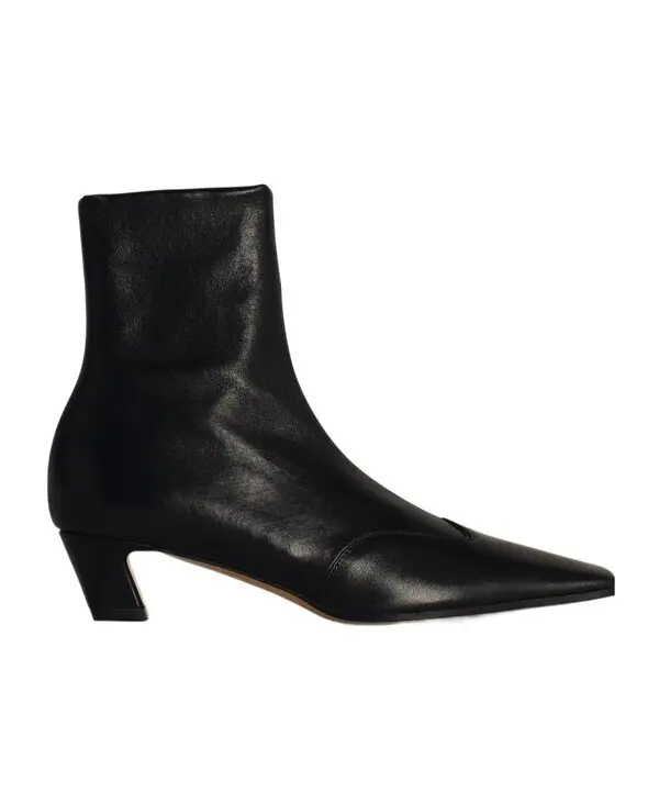 Khaite Nevada Almond Toe Ankle Boots