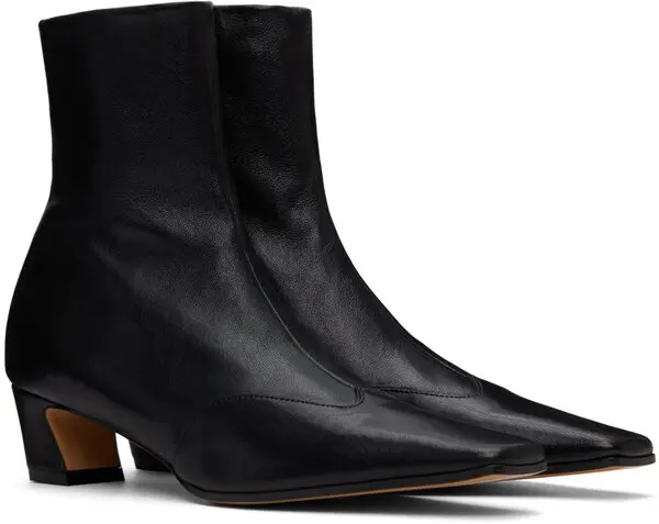 Khaite Nevada Almond Toe Ankle Boots