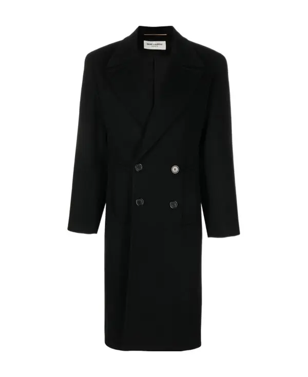 Saint Laurent Double-breasted Long Coat