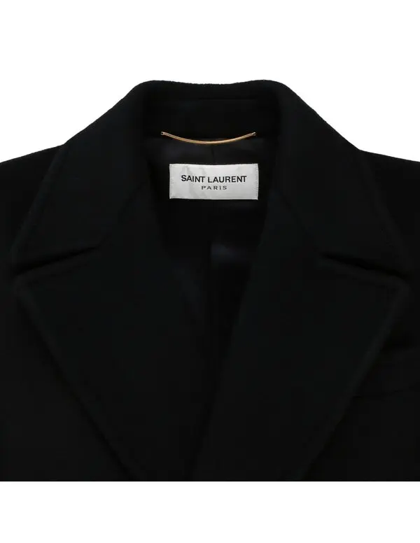 Saint Laurent Double-breasted Long Coat