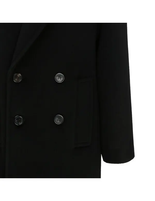 Saint Laurent Double-breasted Long Coat