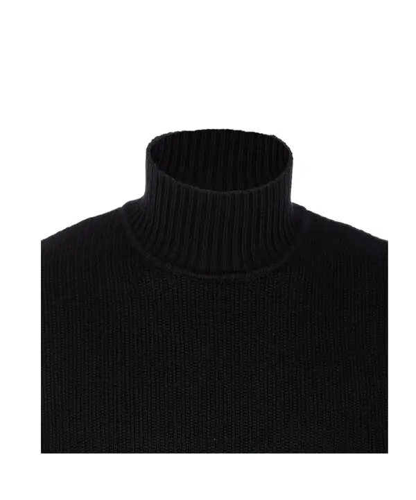 Stone Island High-neck Ribbed Sweater - Black