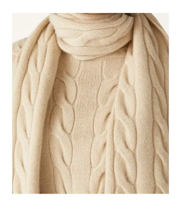 Loro Piana Twisted Knitted Scarf