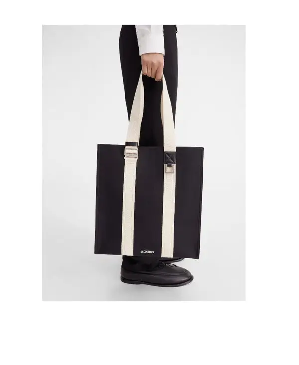Jacquemus Le Cabas Cuerda Grosgrain Messenger Tote Bag