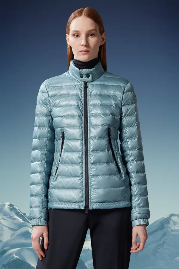 Moncler Walibi Short Down Jacket - Light Blue