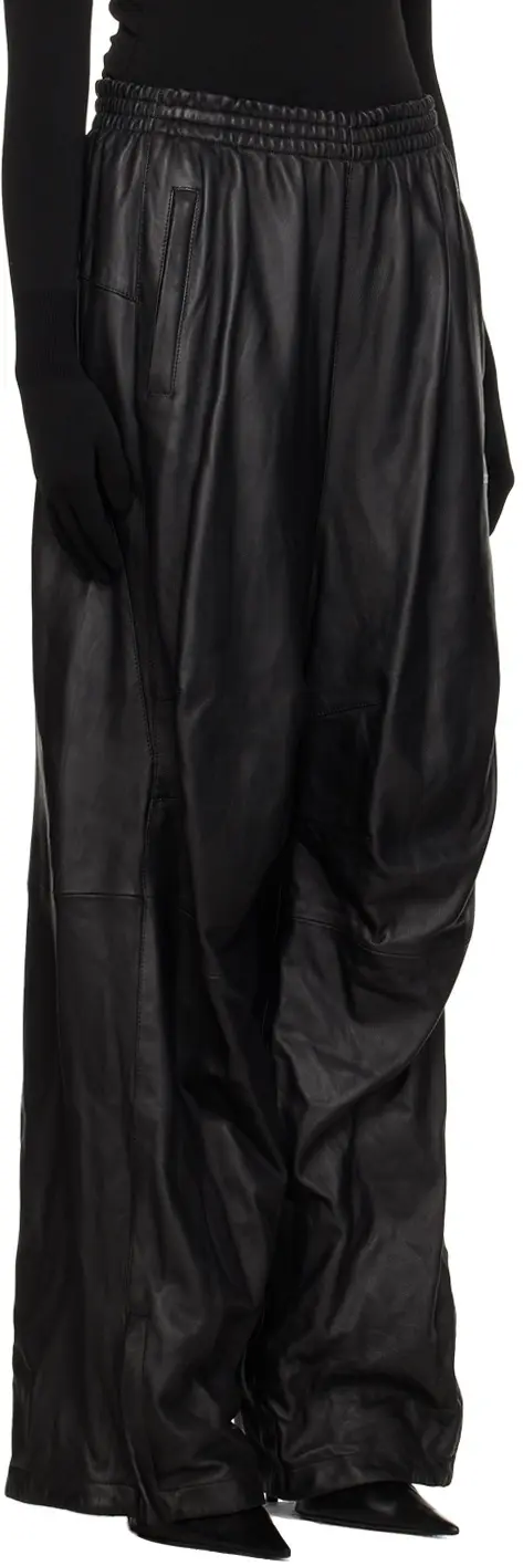 Balenciaga Leather Track Pants