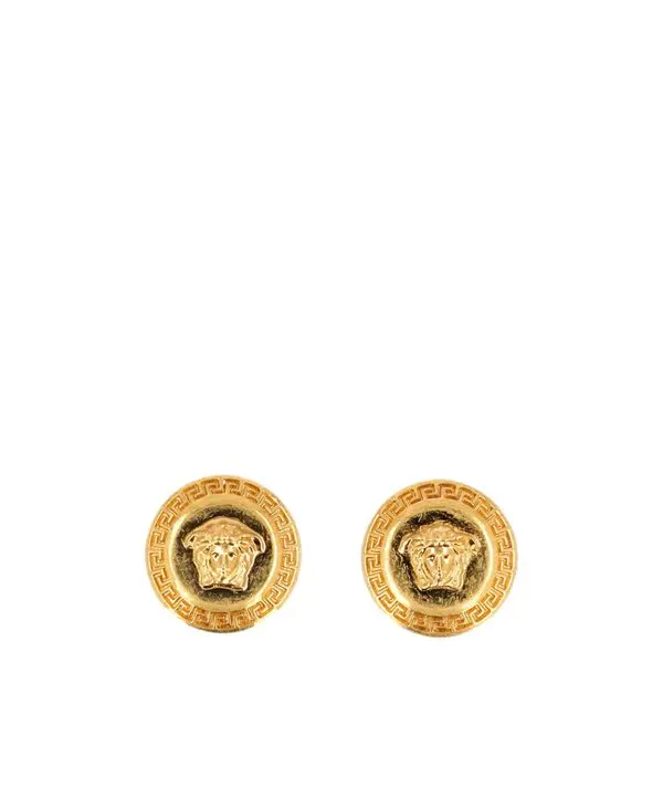 Versace Medusa Logo Earrings - Yellow