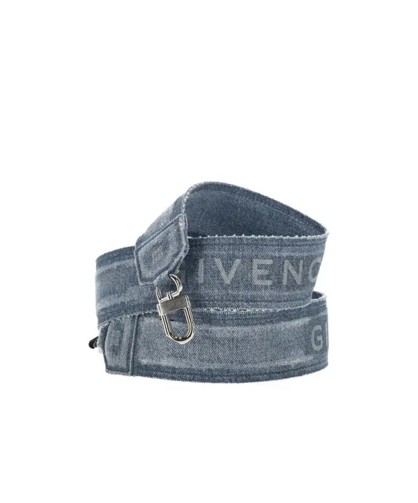 Givenchy Logo Denim Strap - Blue