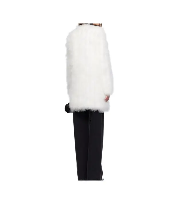 YVES SALOMON Long Feather Coat