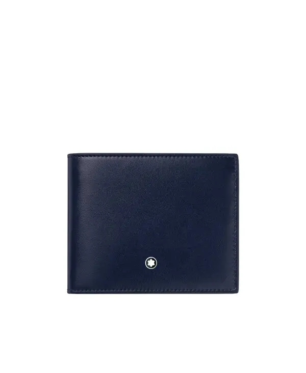 Montblanc Logo Plaque Bi-fold Wallet - Blue
