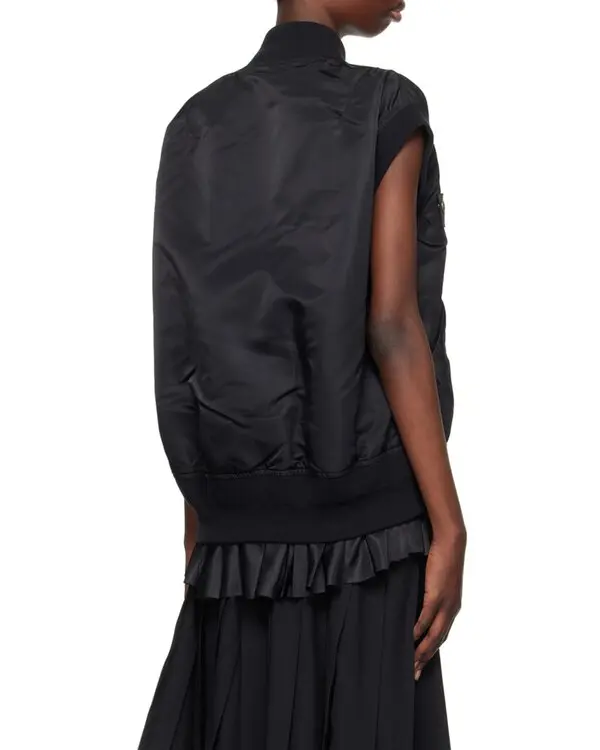 Sacai Zip Up Twill Vest