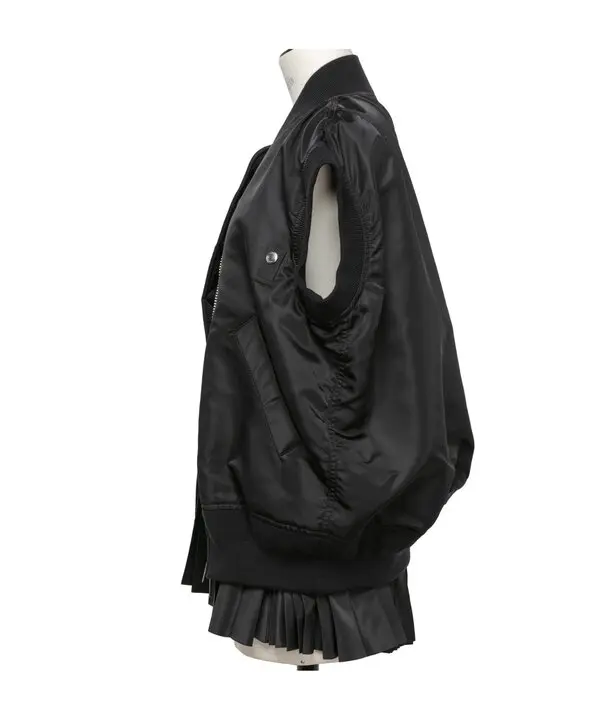 Sacai Zip Up Twill Vest