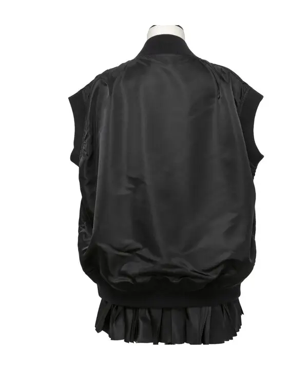 Sacai Zip Up Twill Vest