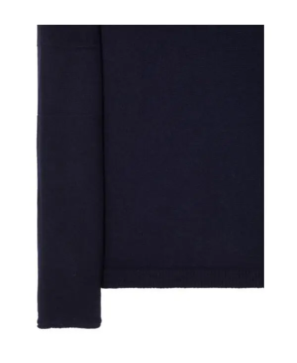 Stone Island Compass Motif Crew Neck Jumper - Blue